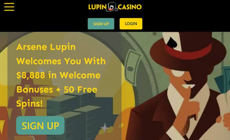 Lupin Casino No Deposit Bonus