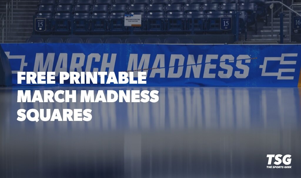 Free Printable March Madness 2025 Squares Templates